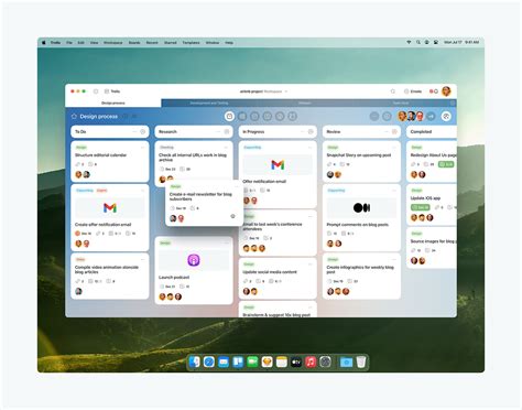 trello app for macos ui ux design prototype behance