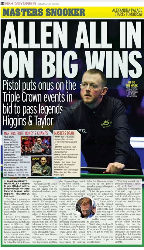 Neil Goulding On Linkedin Northern Irish Snooker Ace Mark Allen And