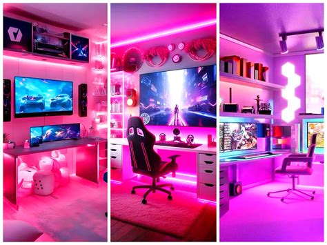 طراحی اتاق گیمینگ دخترونه؛ ۱۵ طرح الهام‌بخش و جدید با تم‌های رنگی خاص