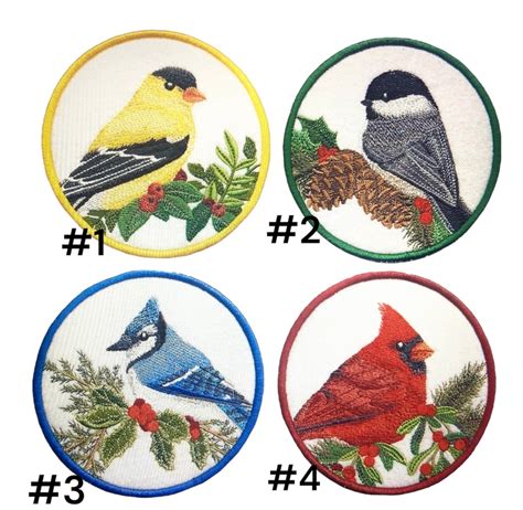 Bird Finch Patch For Bags And T Shirts Cute Iron On Embroidery