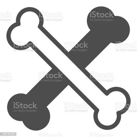 교차 뼈 할로윈 크로스 본 솔리드 아이콘 할로윈 개념 흰색 배경에 공포 밤 벡터 기호 모바일 개념 및 웹 디자인을위한 글리프 스타일 아이콘 벡터 그래픽 10에 대한 스톡