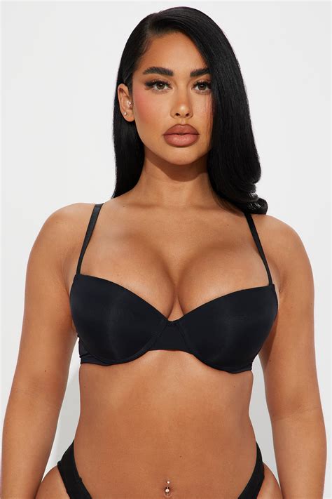 Flaunt It Extreme Push Up Bra Black Fashion Nova