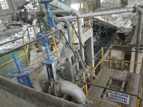 Pulper Or Pulping Machine Inside Paper Manufacturing Plant Paper Pulp Is Being Editorial Stock