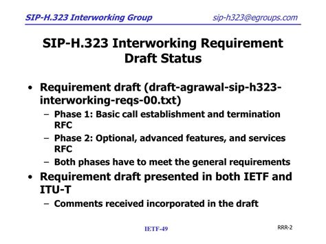 Ppt Sip H 323 Interworking Requirements Powerpoint Presentation Free Download Id 2918166