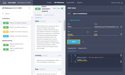 Intersight Rest Api Browserを使用してintersightアカウントのアラームを取得する Cisco Community