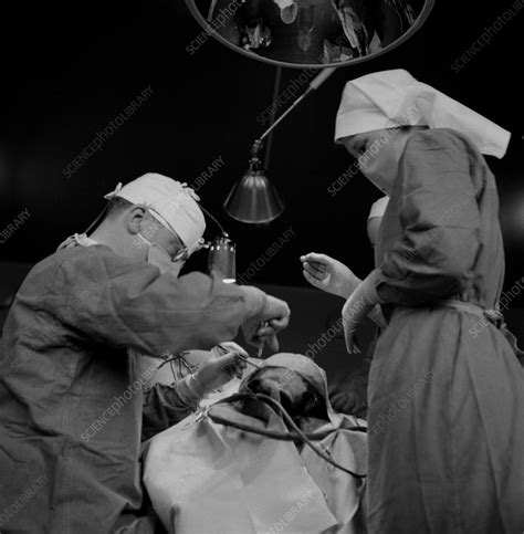 Lobotomy Surgery 1949 Stock Image C0584787 Science Photo Library