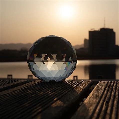 미니 삼각대 스탠드와 14 인치 스크류 베이스 광학 유리 프리즘 크리스탈 레인보우 메이커 사진 조명 프리즘 볼프리즘 Aliexpress