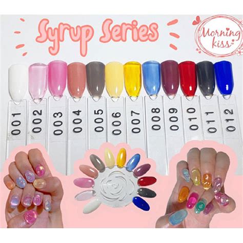 สีเจลไซรัปแคนดี้ สีใสๆ สวยหวาน สไตล์ญี่ปุ่น Morning Kiss สีเจล ยาทาเล็บเจล สีสุขภาพดี สีสวยมาก