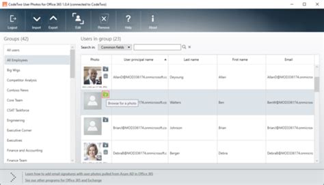 User Photo Management Individual Photo Management CodeTwo User Photos For Office 365 User S