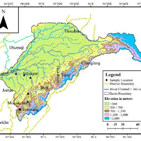 GIS Map Of The Study Area Along With Stations Sampling Was Carried Out Download Scientific
