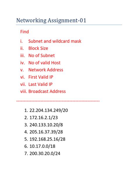 Networking Assignment Pdf