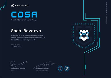 Htb Certified Defensive Security Analyst Cdsa Review 2025 Sneh