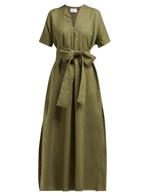 Lisa Marie Fernandez Rosetta Dress In Khaki — Ufo No More