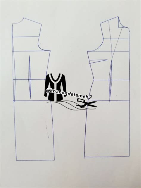 آموزش پالتوی جلیقه دار الگو