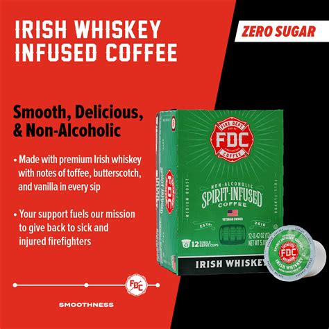 Irish Whiskey Infused Coffee Pods 12 Or 24 Count Fire Department Coffee