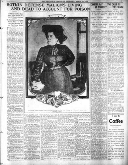 Cordelia Botkin The Poisoned Chocolate Murders Of 1898