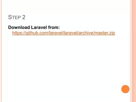 How To Install Laravel Framework In Windows Ppt