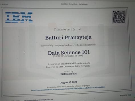 Pranay Teja Bathuri On Linkedin Linkedincommunity Ibmdatascience Certificationachieved