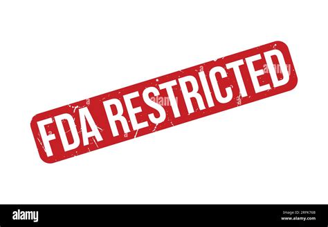 Fda Restricted Rubber Grunge Stamp Seal Vector Stock Vector Image And Art