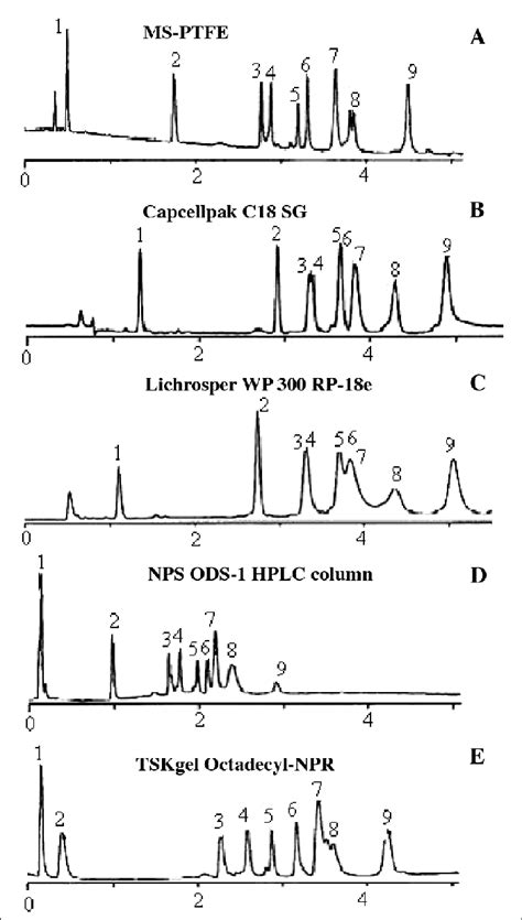 A Comparison Of The Separation Of Polypeptides On Monolithic Silica