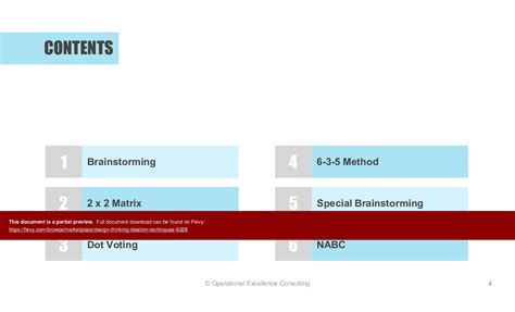 Design Thinking Ideation Techniques PPT Slide Deck