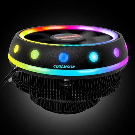 Coolmoon Ufo Rgb Cpu Cooler Heatsink Led 12v For A Grandado