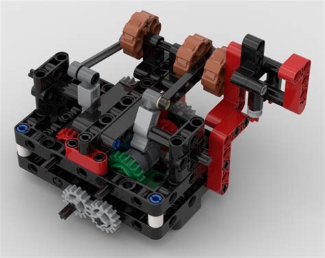 Lego Moc 4 Speed Sequential Gearbox With Stepper By Farlowj
