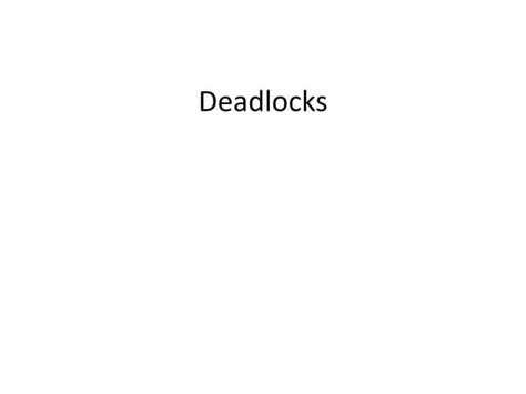 deadlock 4 pptx