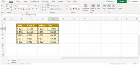 How To Check If Two Cells Match Or Multiple Cells Is Equal In Excel