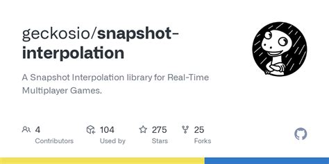 Github Geckosiosnapshot Interpolation A Snapshot Interpolation Library For Real Time