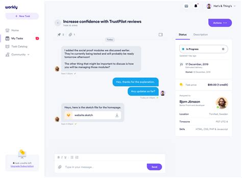 Dribbble Task Environment Status x by Filip Justić
