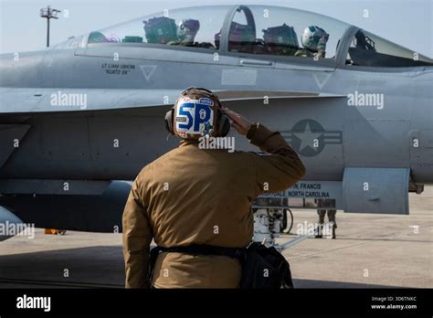 U S Navy Sailors Assigned To Electronic Attack Squadron Vaq 135
