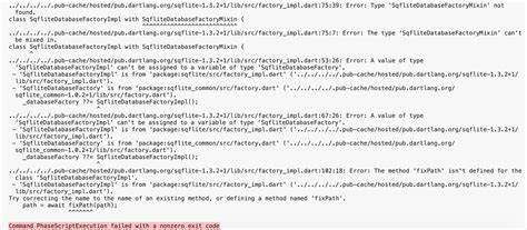 Flutter Error Type Sqflitedatabasefactorymixin Not Found · Issue 571 · Tekartiksqflite · Github