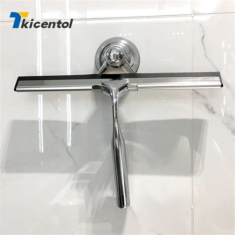 스테인리스강 창문 스퀴지 유리 와이퍼 스크레이퍼 클리너 홀더 후크 실리콘 스크레이퍼 주방 욕실 청소 도구 Aliexpress