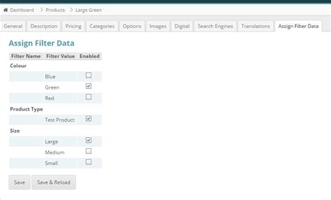 product filters filter categories and build menus dynamically using