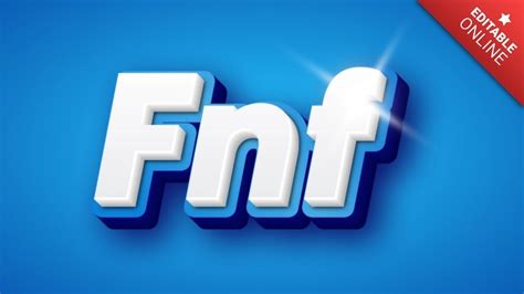 Fnf Clean 3d Text Effect Generator