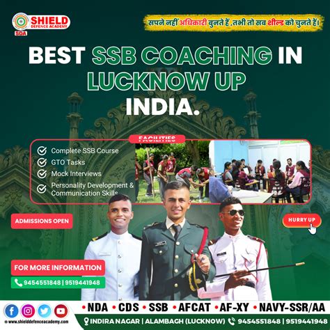 Best Ssb Coaching In Lucknow Up India Shield Defence Academy Best