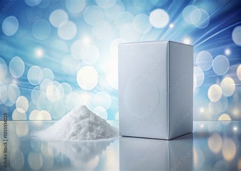 Professional Detergent Powder Box Die Cut Template Mockup For Product