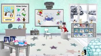 Bitmoji Virtual Classroom Template Winter Time By E Tech Kits