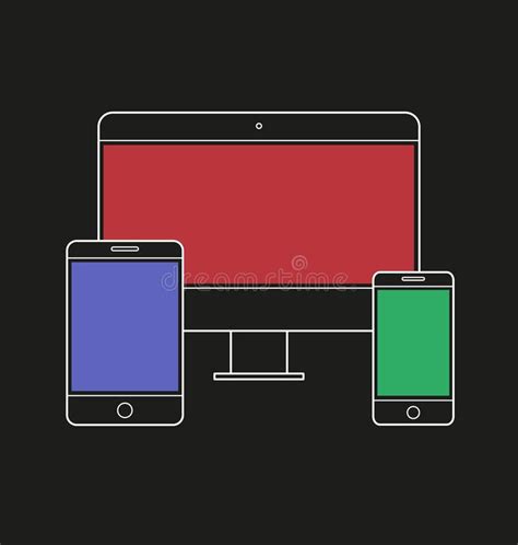 Responsive Web Design Icon Stock Vector Illustration Of Concepts
