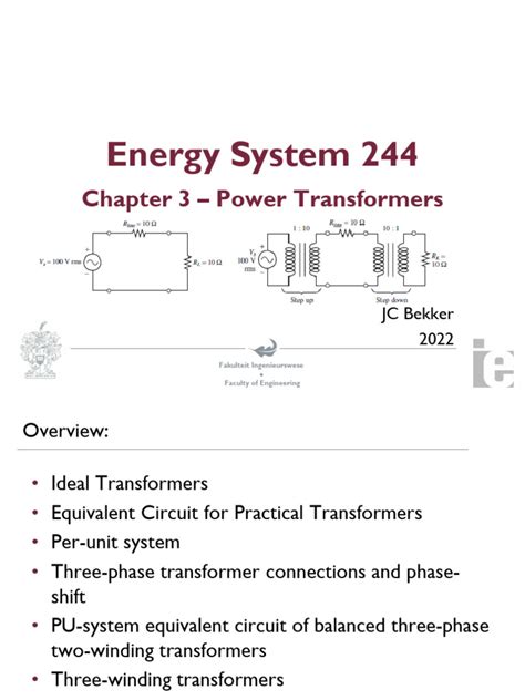 Energy Systems Lecture 3 Pdf Transformer Electromagnetism