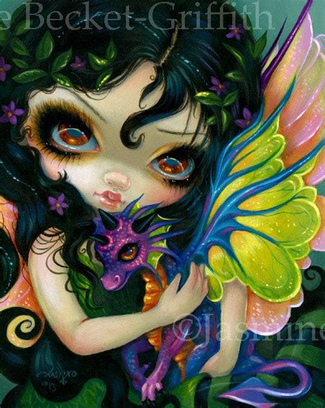 Darling Dragonling V Art Print By Jasmine Becket Griffith 8x10 Etsy