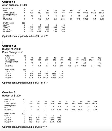 Solved For Each Question Find The Number For Both X And Y Chegg