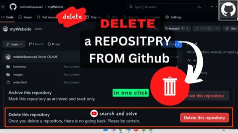 How To Delete A Repository In Github In 2024 How To Delete Files From Github Hindi Github