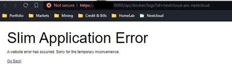 updated to beta now interface shows container as stopped b it docker