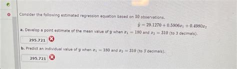 [solved] Consider The Following Estimated Regression Equat