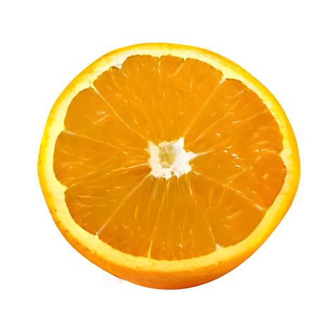 Half Cut Orange Orange Slice Healthy Food Clipping Path 9588776 Png