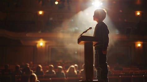 Free Boy Giving Speech Image Download At Stockcake