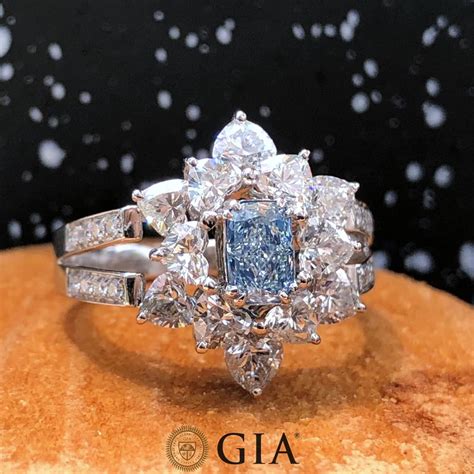 Wedding Rings With Blue Diamonds 60 Photos