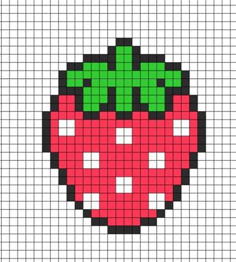 Рисунки по клеточкам Клубника